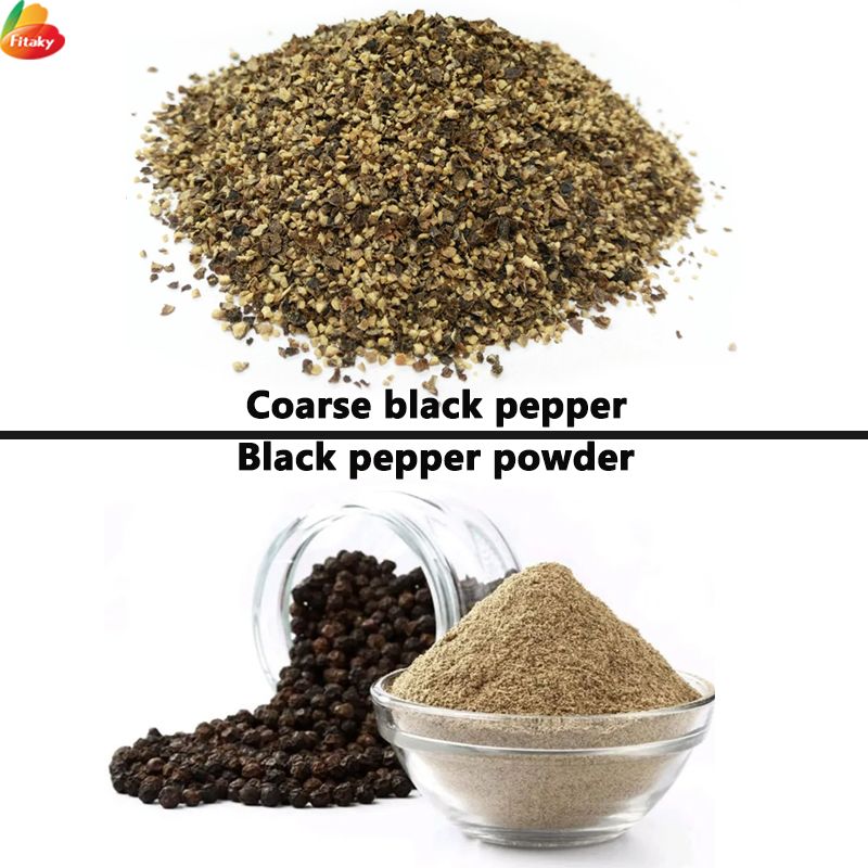 Coarse Black Pepper VS Ground Black Pepper Coarse Black Pepper VS Ground Black Pepper